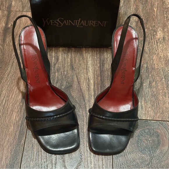 Yves Saint Laurent | Shoes | Yves Saint Laurent Ysl Vintage Black ...